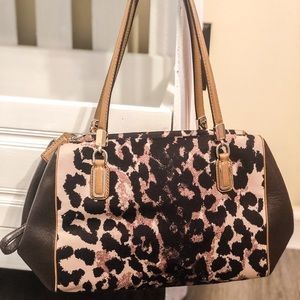 Coach | Bags | Coach Cheetah Print Silk Lining Handbag | Poshmark